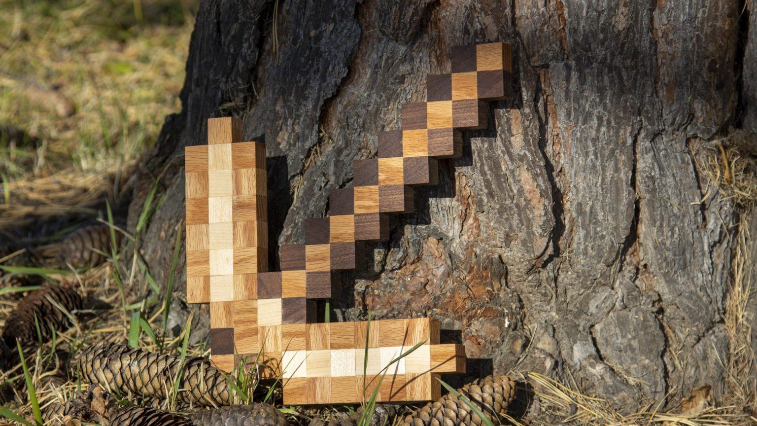 Make Your Own Wooden Minecraft Pickaxe - Hey Im a Maker